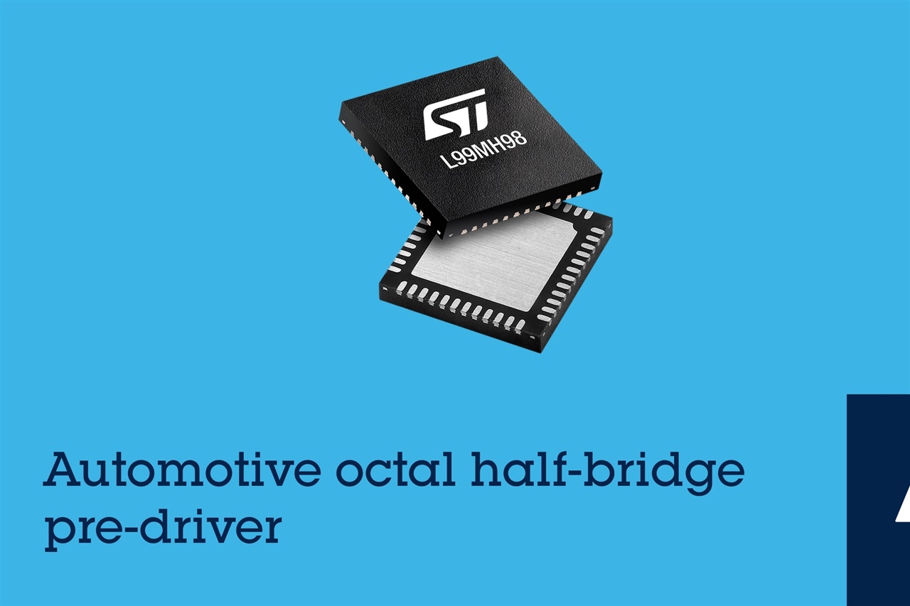 STMicroelectronics' octal automotive gate driver with patented features ...