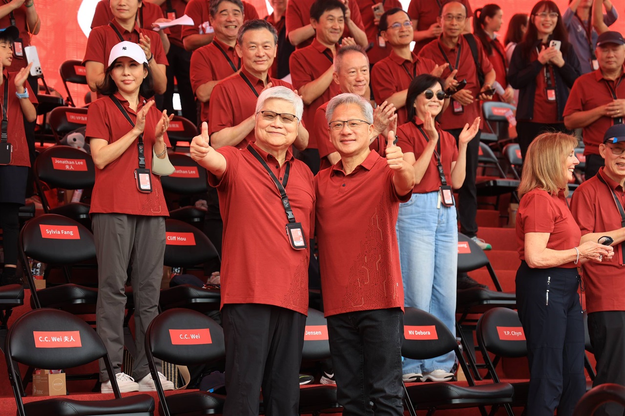 Jensen Huang joins TSMC sports day as Morris Chang misses event for ...